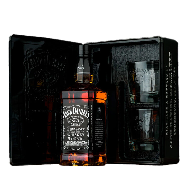 Pack Whiskey N°7 Tennessee + 2 Vasos JACK DANIELS 750cc – Tienda Gran ...